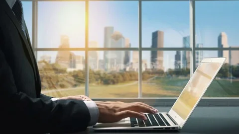 View of Houston Texas.Close up hand Busi... | Stock Video | Pond5