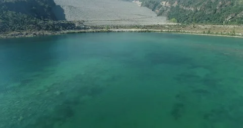 View of the hydroelectric dam on like Co... | Stock Video | Pond5