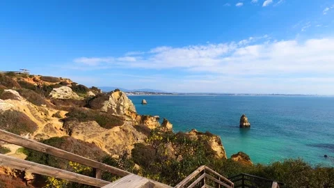 View of idyllic nature landscape with ro... | Stock Video | Pond5