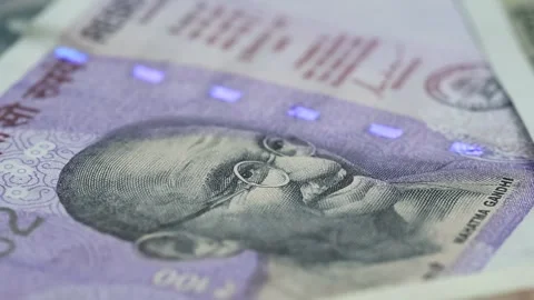 View of Indian 100 rupee banknote and po... | Stock Video | Pond5