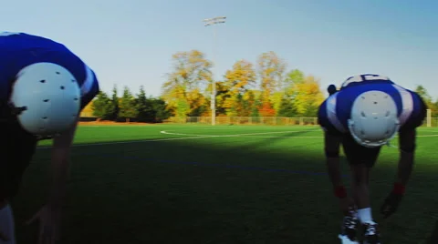 View from inside the circle of football ... | Stock Video | Pond5
