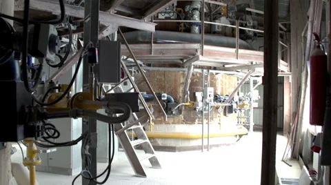 the view inside a machine with cables | Stock Video | Pond5