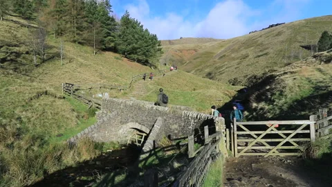 View of the Jacobs Ladder footpath on Ki... | Stock Video | Pond5