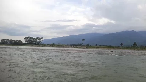 View of the Kali Alas river, Southeast A... | Stock Video | Pond5