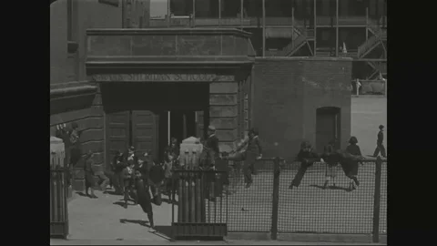 View of leave Mark Sheridan School and p... | Stock Video | Pond5