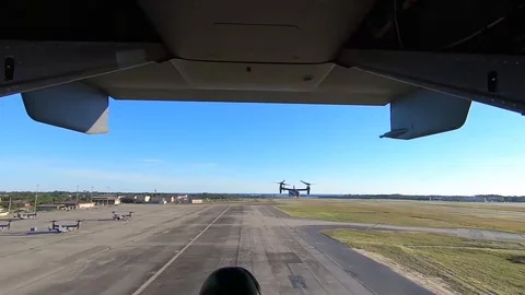 View of military base from a military ca... | Stock Video | Pond5