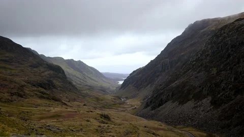View of the Miners Path Snowdon in the S... | Stock Video | Pond5