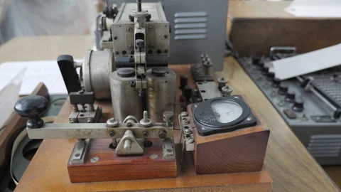 View Of Morse Code Transmitter | Stock Video | Pond5
