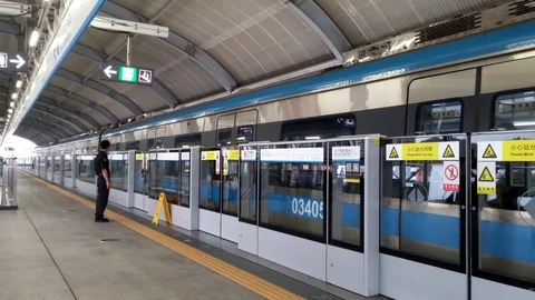 View of MTR traffic and road traffic nea... | Stock Video | Pond5