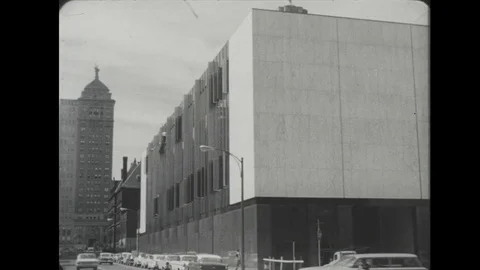 View of new Buffalo Public Library build... | Stock Video | Pond5