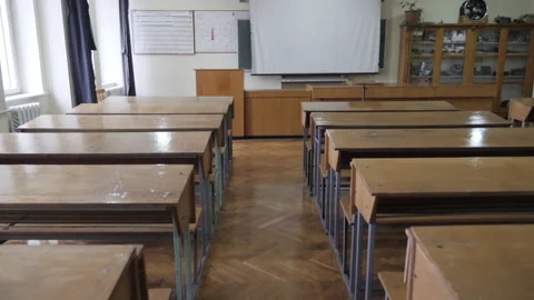 View Of Old Lecture Classroom Hall In Co... | Stock Video | Pond5