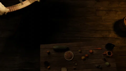 View of the old tavern. Top view of the ... | Stock Video | Pond5