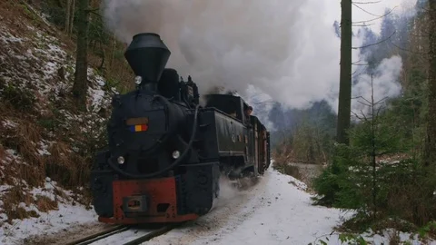 View of an old traditional steam engine ... | Stock Video | Pond5