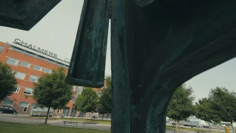 View of an orange college campus buildin... | Stock Video | Pond5