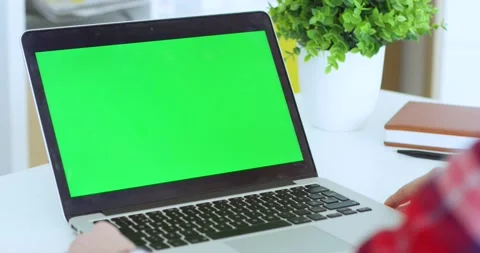 View over shoulder on laptop computer is... | Stock Video | Pond5