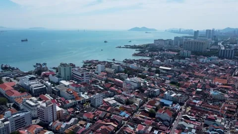 View of Penang city with the iconic Pena... | Stock Video | Pond5