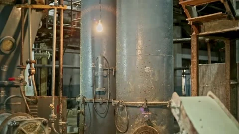 A view of a plodder machine beside large... | Stock Video | Pond5