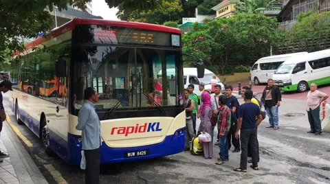 View of Pudu Central Bus station exterri... | Stock Video | Pond5