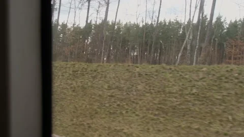 View on railroad track from the window o... | Stock Video | Pond5