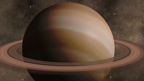 View realistic 3d Saturn ring planet zoo... | Stock Video | Pond5