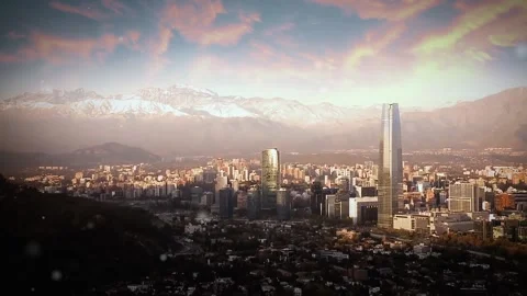 View of Santiago de Chile from San Crist... | Stock Video | Pond5