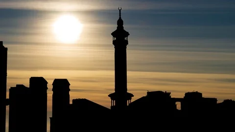 View of Skyline from Great Mosque of Mec... | Stock Video | Pond5