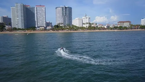 View of Speed boat in Bangkok river, Tha... | Stock Video | Pond5