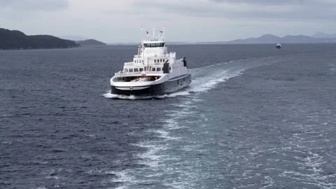 View from stern ocean boat making waves ... | Stock Video | Pond5