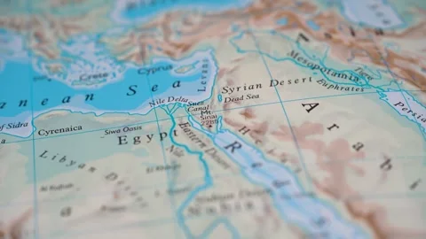 View of the Suez Canal in Egypt on a wor... | Stock Video | Pond5