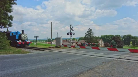 View of Thomas The Tank Engine Approachi... | Stock Video | Pond5