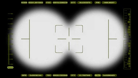 View through Binoculars overlay, with al... | Stock Video | Pond5
