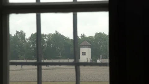 View through the window of a lookout tow... | Stock Video | Pond5