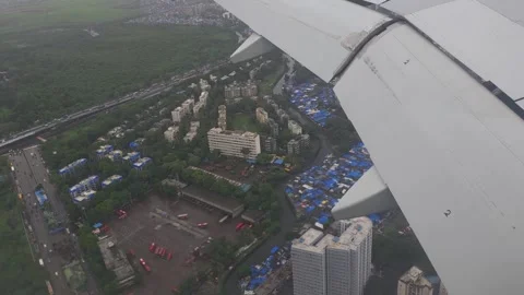 A view through the window of Vistara air... | Stock Video | Pond5