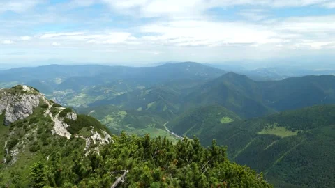 View of the top of Velky Rozsutec in the... | Stock Video | Pond5