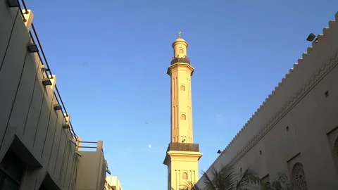 View Of The Tower Of Grand Bur Dubai Mas... | Stock Video | Pond5