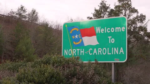 North Carolina Welcome Sign Stock Footage ~ Royalty Free Stock Videos ...