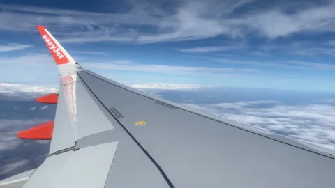 View From The Window Of An Easyjet Airbu... | Stock Video | Pond5