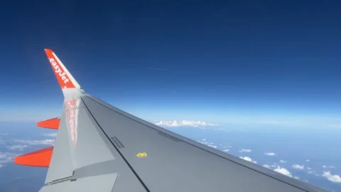 View From The Window Of An Easyjet Airbu... | Stock Video | Pond5