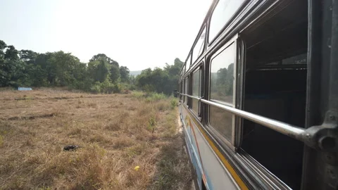 The view from the window of an intercity... | Stock Video | Pond5