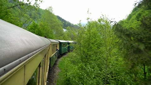 view from the window of an retro steam l... | Stock Video | Pond5