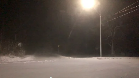 Snow Night Winter Stock Footage ~ Royalty Free Stock Videos | Pond5