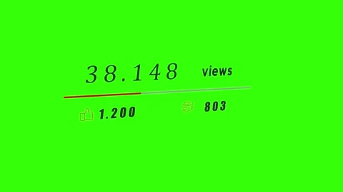 Views Counter Counting Social Media Like... | Stock Video | Pond5
