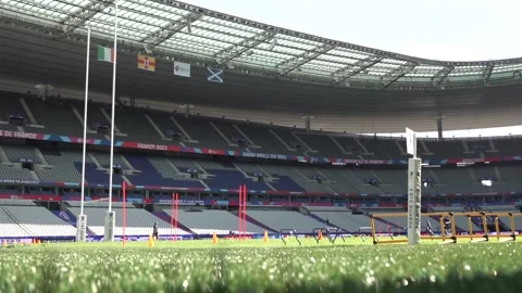 Views inside the Stade de France ahead o... | Stock Video | Pond5