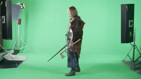 Green Screen Warrior Stock Footage ~ Royalty Free Stock Videos | Pond5