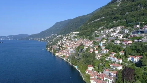 Village of Carate Urio, lake of Como in ... | Stock Video | Pond5
