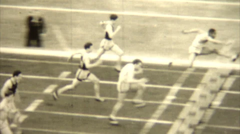 Vintage Track and Field Stock Video Footage | Royalty Free Vintage ...