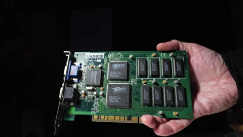 Vintage 3dfx Voodoo Graphics Card | Stock Video | Pond5