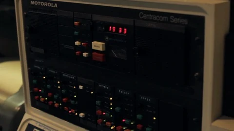 Vintage 911 Dispatch Terminal 70s | Stock Video | Pond5