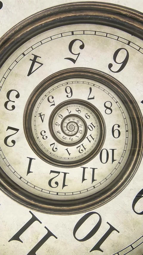 Spiral Clock Stock Footage ~ Royalty Free Stock Videos | Pond5