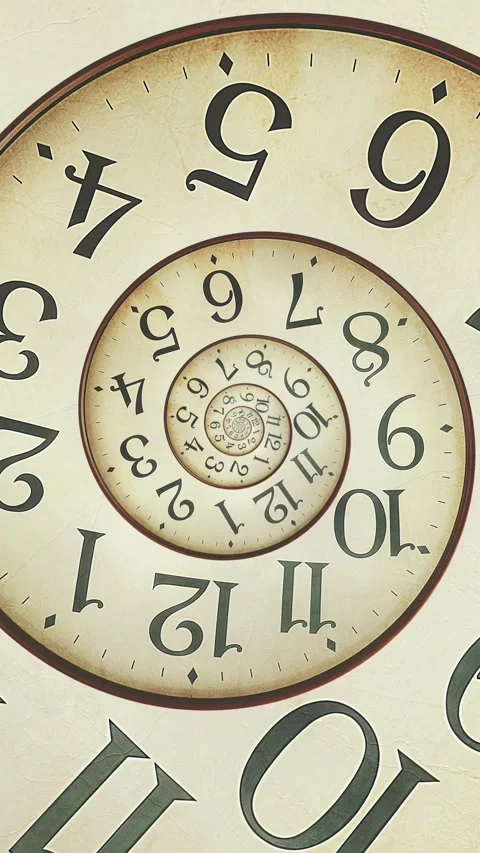 Spiral Clock Stock Footage ~ Royalty Free Stock Videos | Pond5